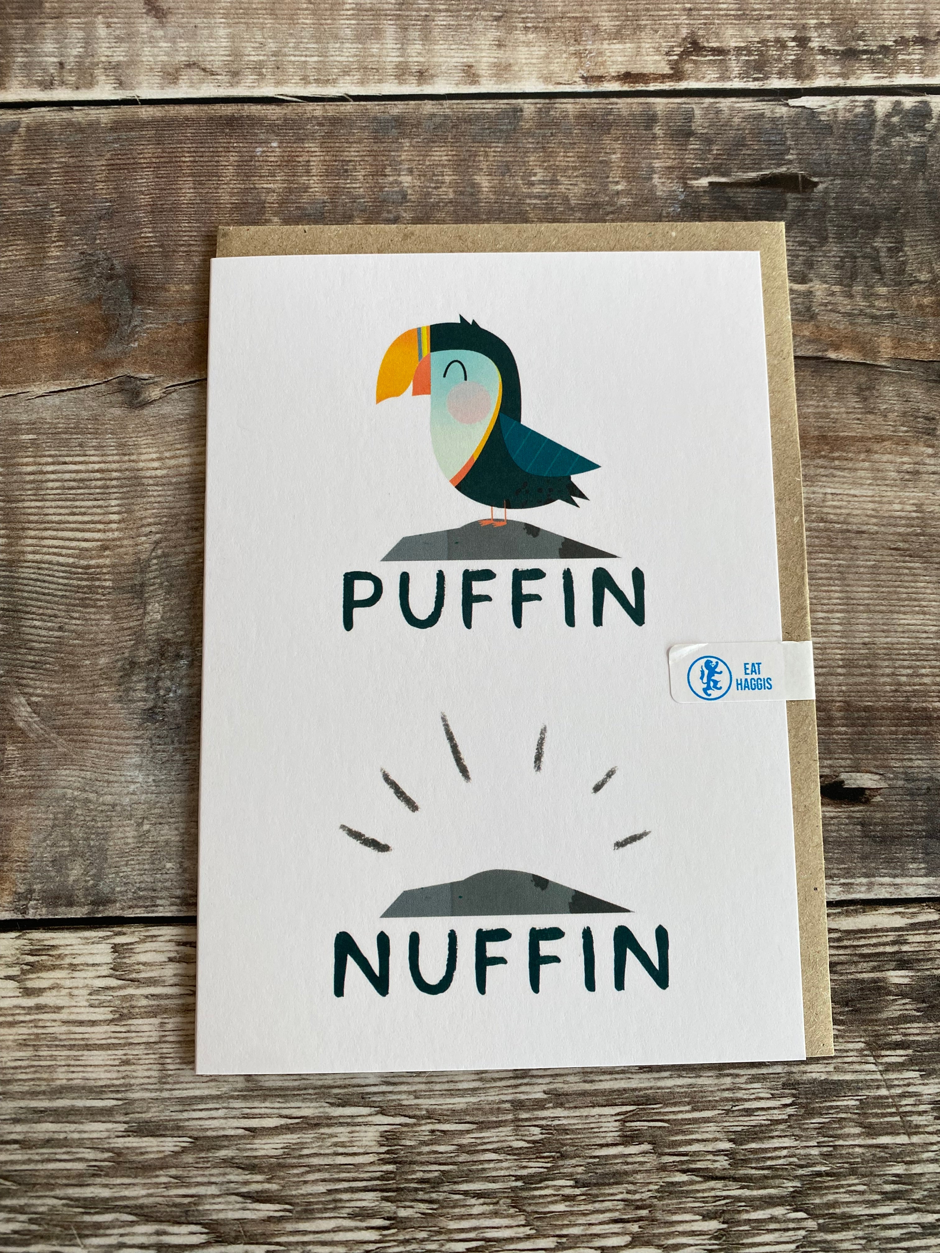 Puffin Nuffin Greetings Card – Scottish Seabird Centre