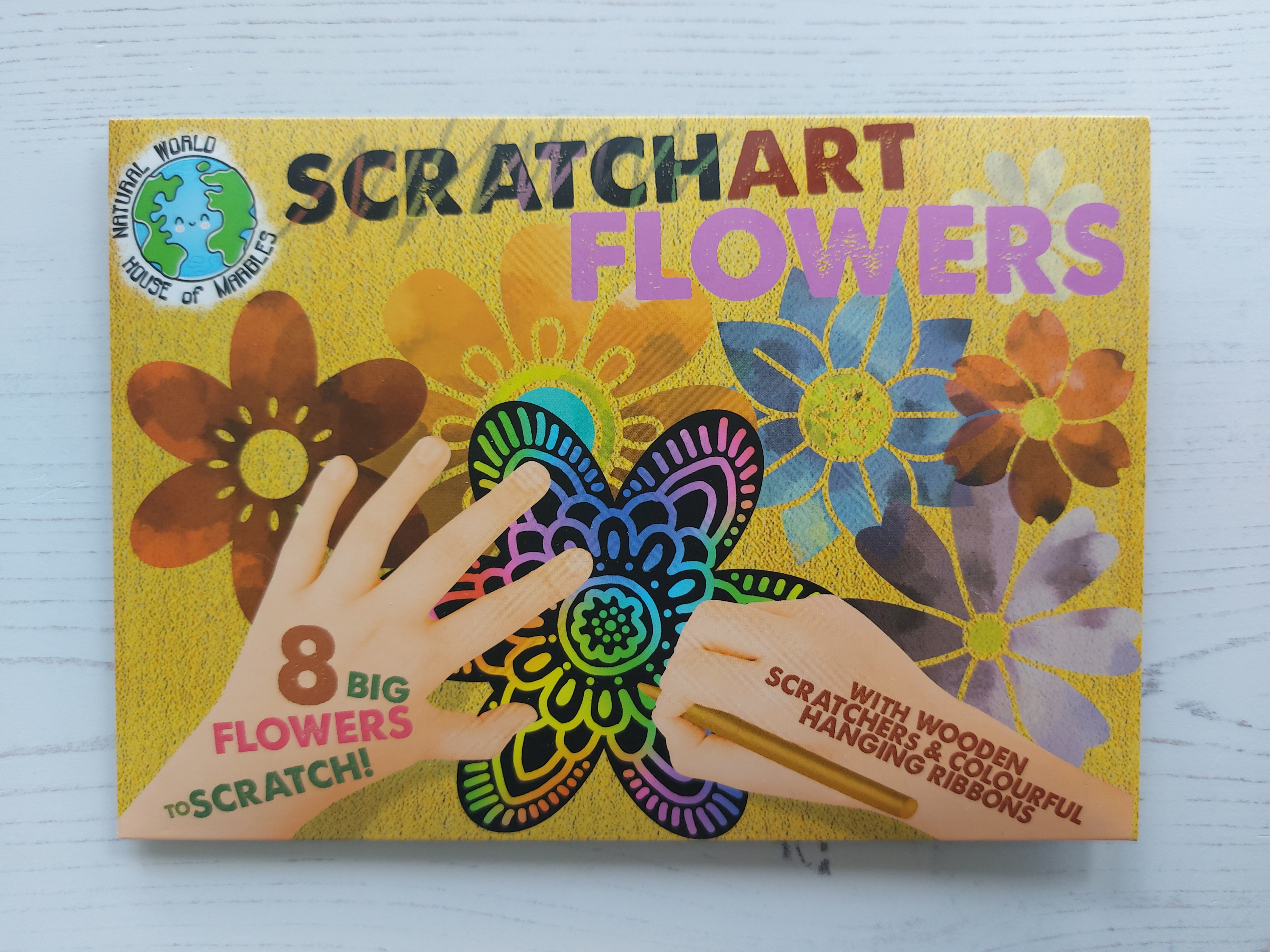 Scratch Art - Flowers – Scottish Seabird Centre